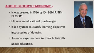 Bloom’s Taxonomy by Arshmah Hussain in detail | PDF