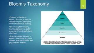 Bloom’s taxonomy | PPTX