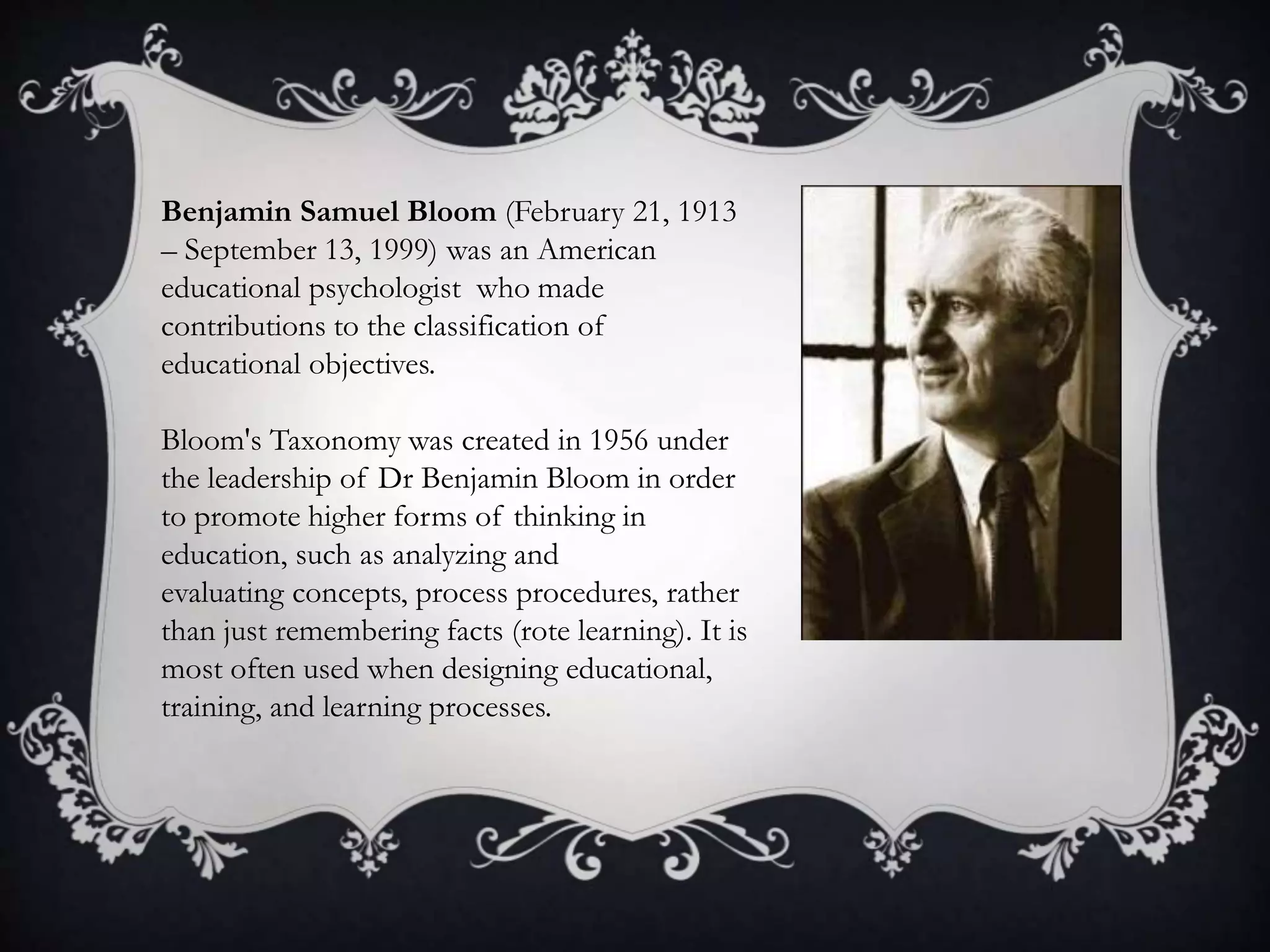 Blooms taxonomy and learning domains | PPTX