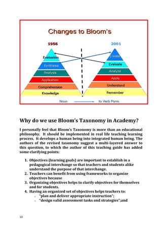 Blooms taxonomy a revolutionary learning approach | PDF | Education
