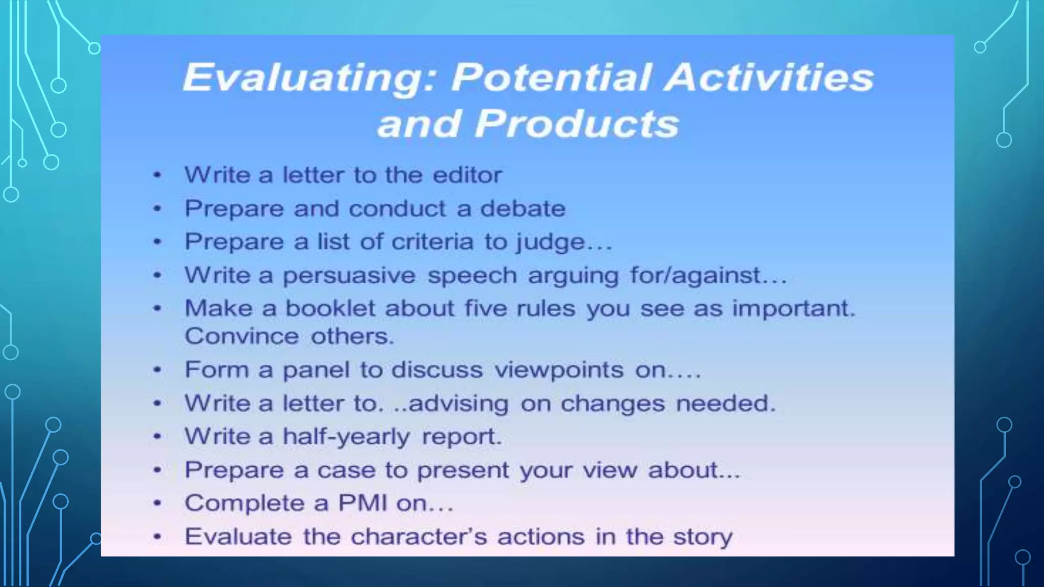 Bloom’s Taxonomy: Assessment | PPTX