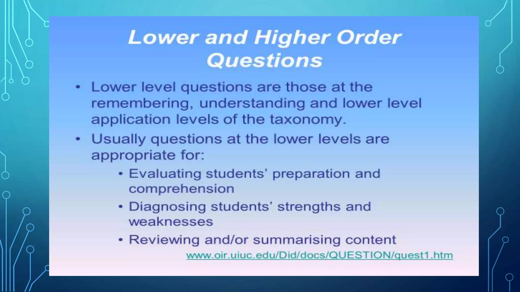 Bloom’s Taxonomy: Assessment | PPT