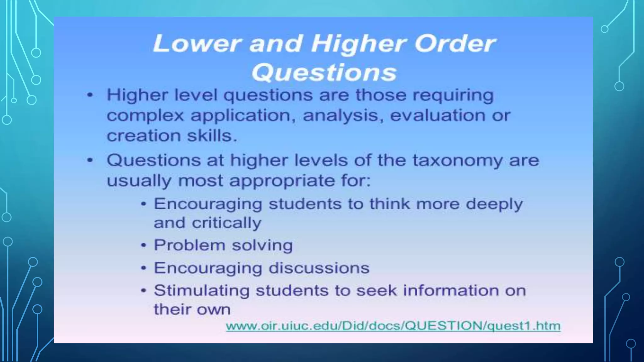 Bloom’s Taxonomy: Assessment | PPT