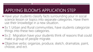 Bloom’s taxonomy Appropriate in Social Science | PPTX