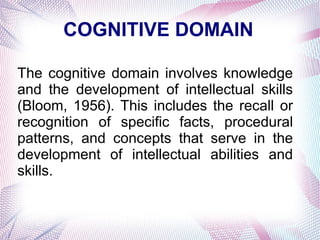 Taxonomy of objectives | ODP | Science