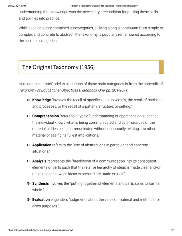 Bloom’s Taxonomy _ Center for Teaching _ Vanderbilt University.pdf ...