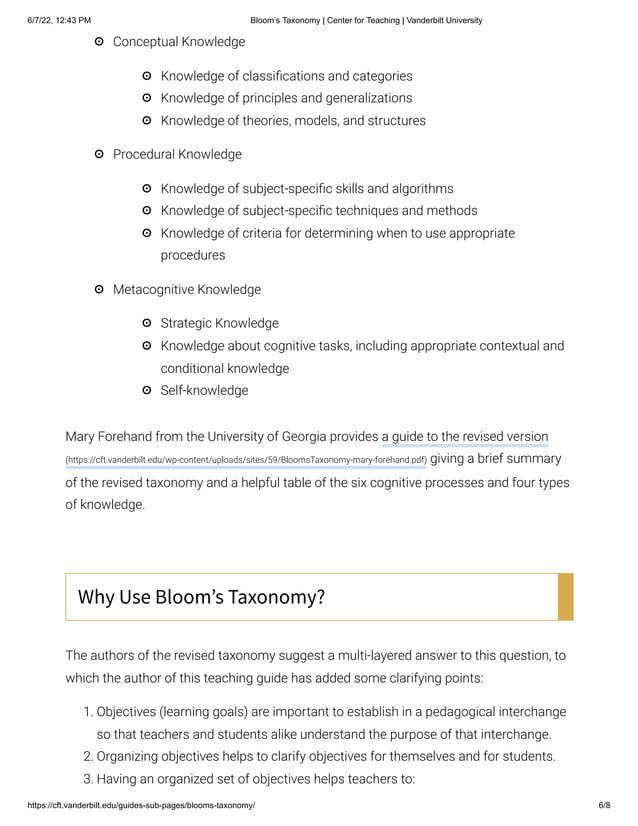 Bloom’s Taxonomy _ Center for Teaching _ Vanderbilt University.pdf ...