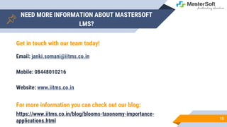 Bloom's taxonomy final ppt | PDF