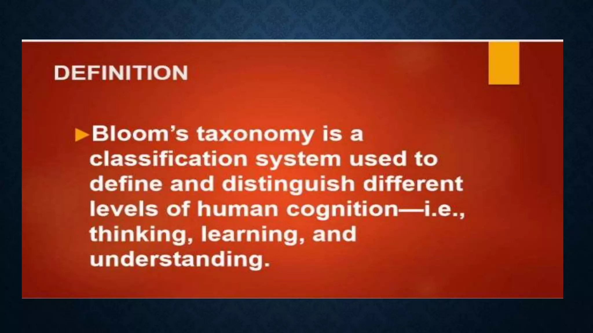Bloom’s Taxonomy | PPT