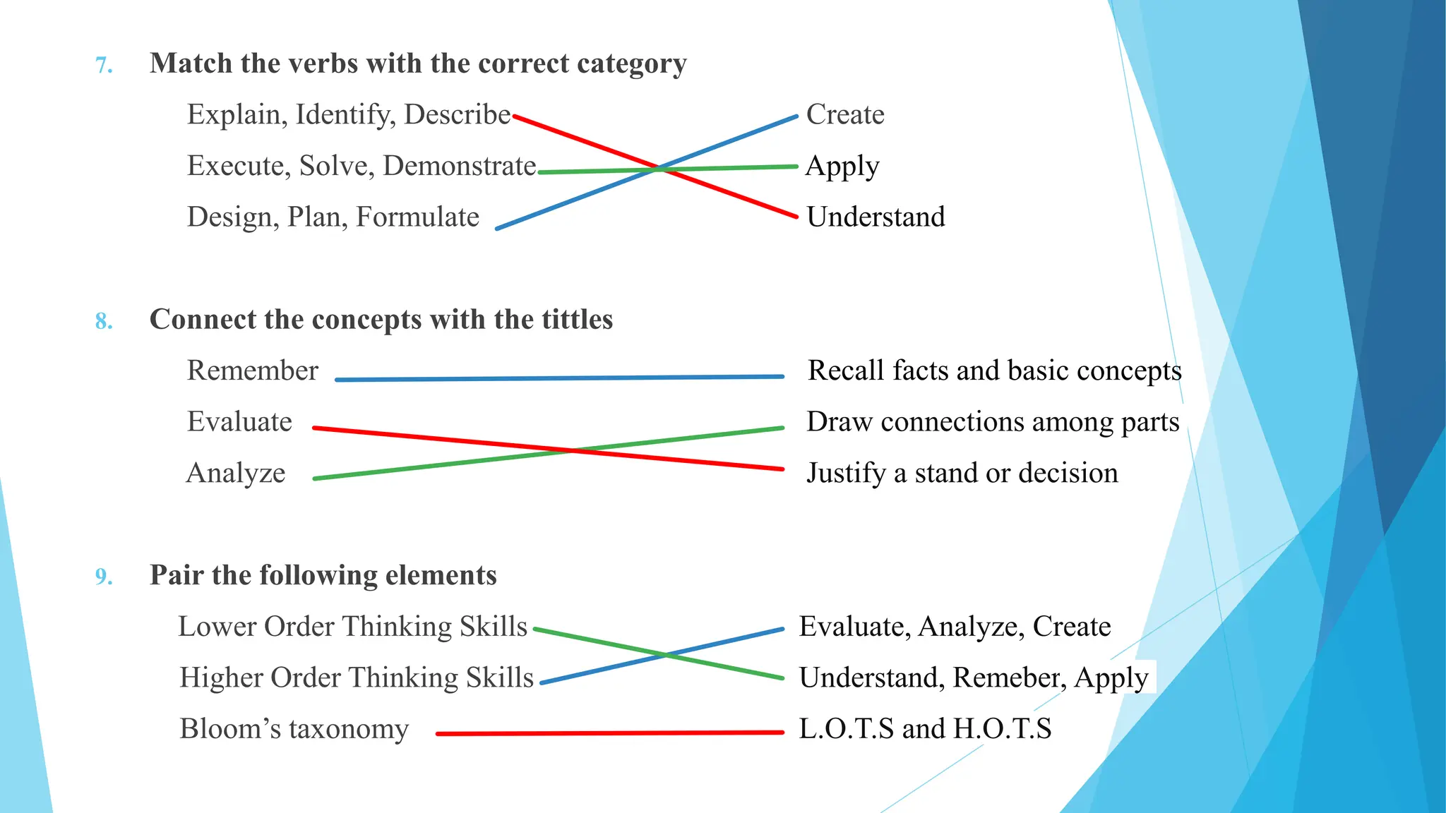 Bloom's taxonomy_LOTS_HOTS - G1.pdf jjjjjjj | PDF
