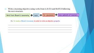 Bloom's taxonomy_LOTS_HOTS - G1.pdf jjjjjjj | PDF | Education