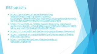 Bloom's taxonomy_LOTS_HOTS - G1.pdf jjjjjjj | PDF | Education