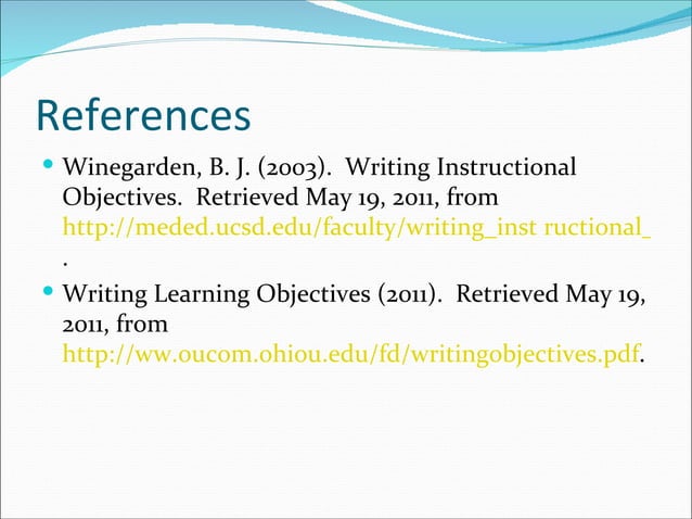 Bloom’s taxonomy of cognitive objectives | PPT
