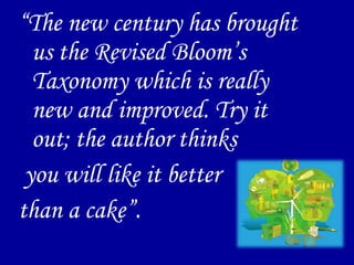 Blooms taxonomy powerpoint | PPT