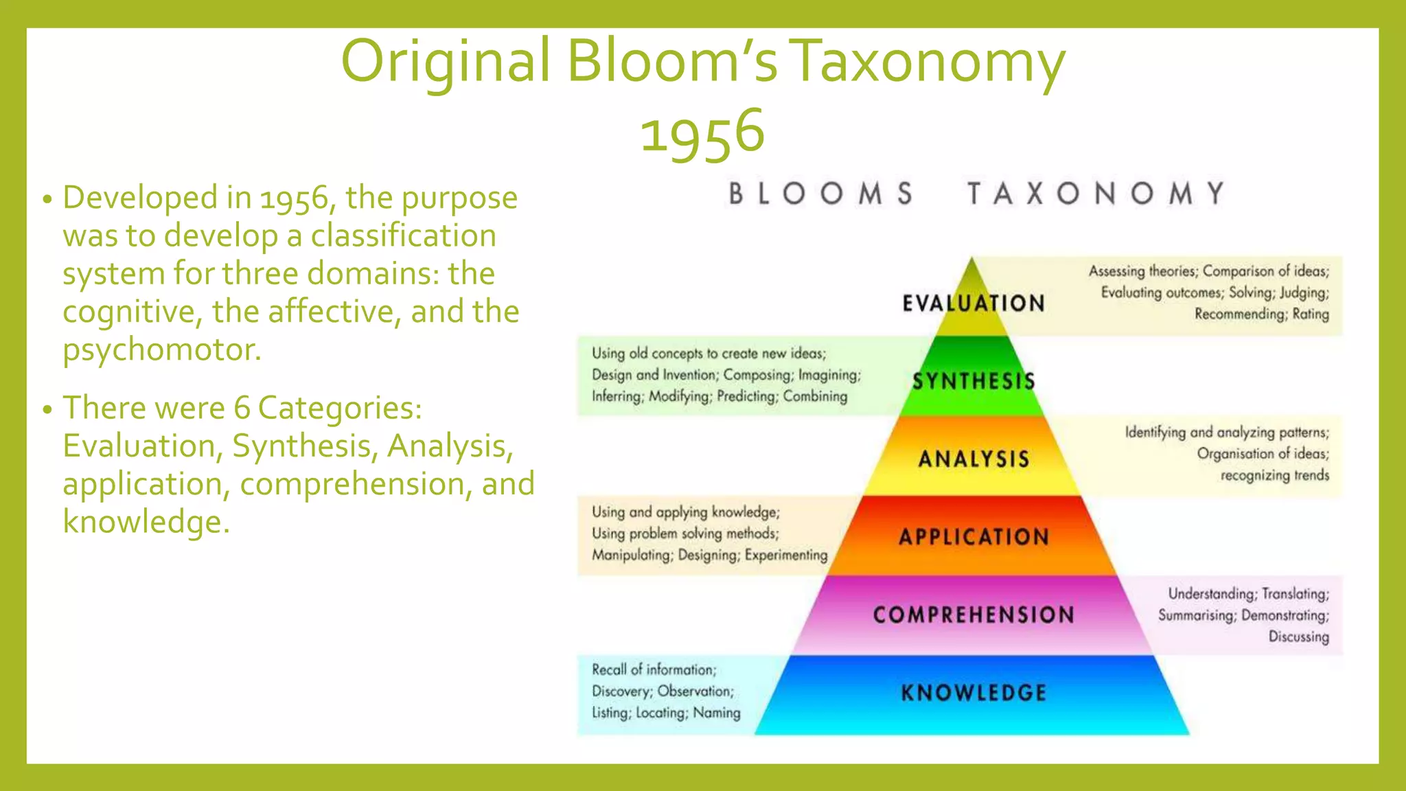 Blooms Taxonomy PowerPoint Presentation | PPTX