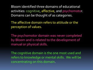 Bloom’s Taxonomy Cognitive PPT Show.ppsx
