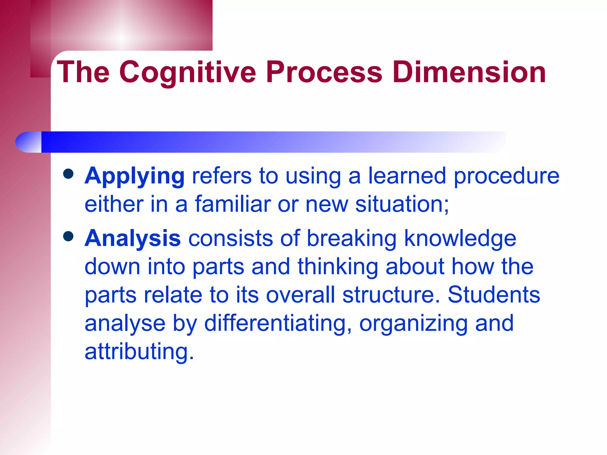 Bloom's taxonomy revised | PPT