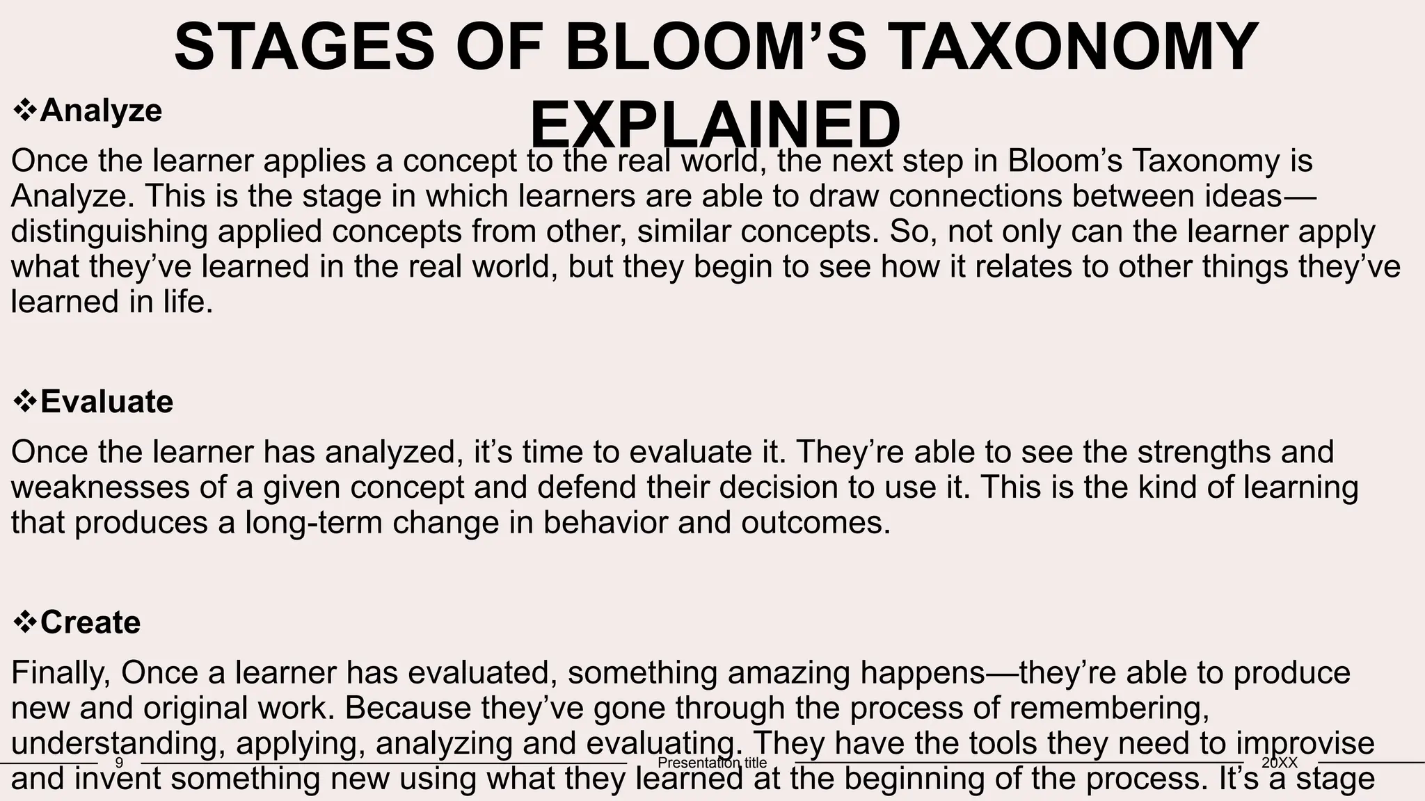 BLOOM’S TAXONOMY STRATEGIES FOR CLASS ACTIVITY | PPTX