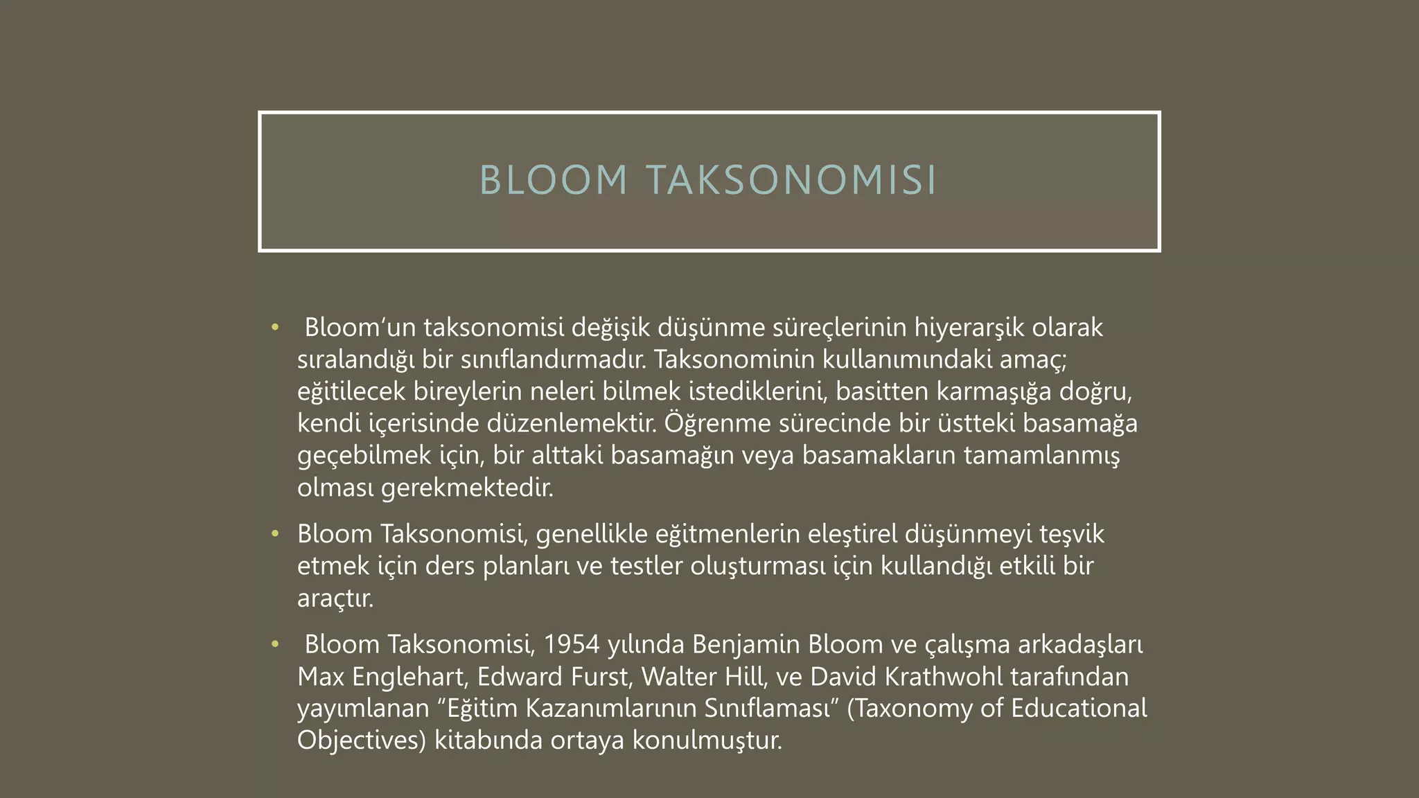 BLOOM TAKSANOMİSİ.pptx