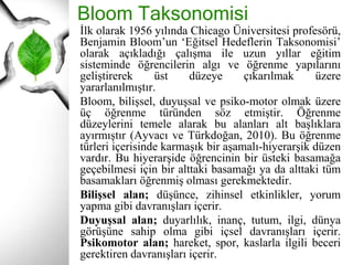 Bloom Taksonomisi Hikmet Belge Doç. Dr. Agah Tuğrul KORUCU.pptx