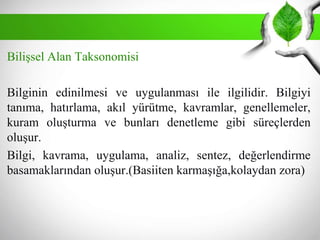 Bloom Taksonomisi Hikmet Belge Doç. Dr. Agah Tuğrul KORUCU.pptx