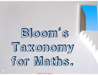 Bloom taxonomy for maths. | PDF