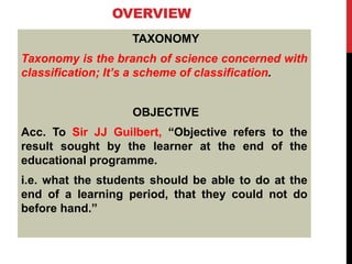 Bloom taxonomy | PPTX