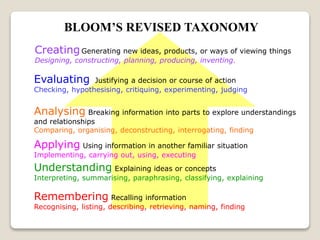 Bloom taxonomy | PPT