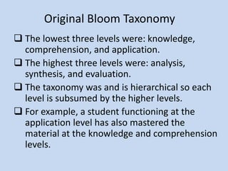 This slides encompasses Bloom Taxonomy.pptx prepared by Ramesh Prasad ...