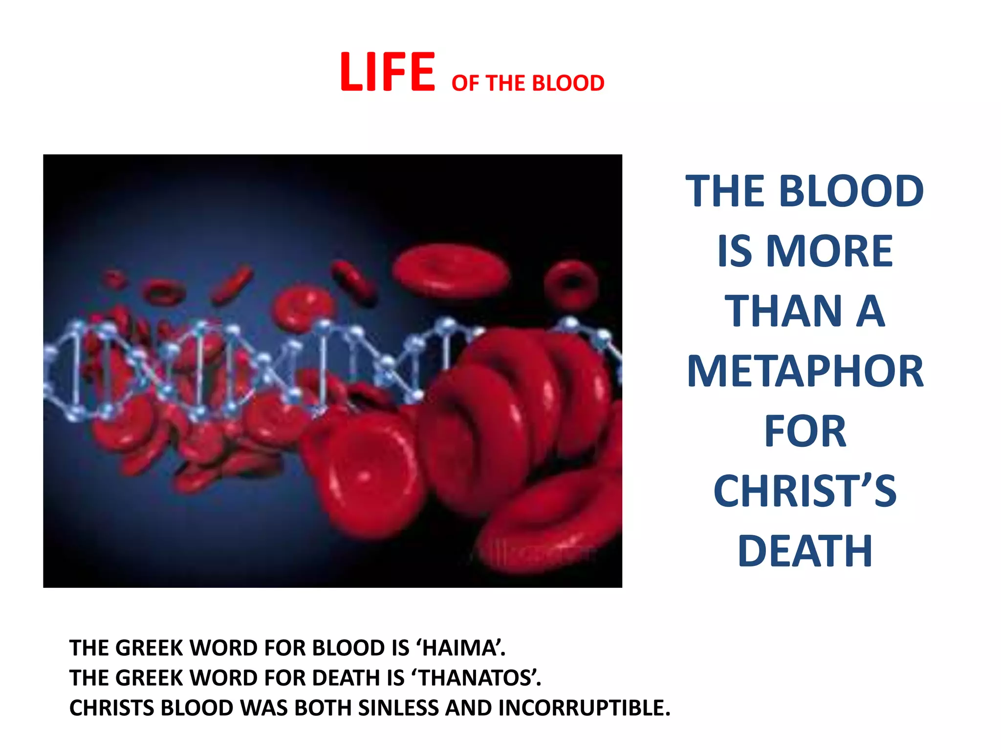 Step-by-step: The blood of Christ | PPTX