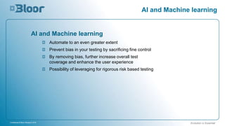 Bloor: Test Design Automation | PPT