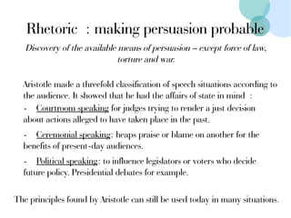 The Rhetoric - Aristotle | PDF