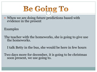 Bloque 3 will and be going | PPT