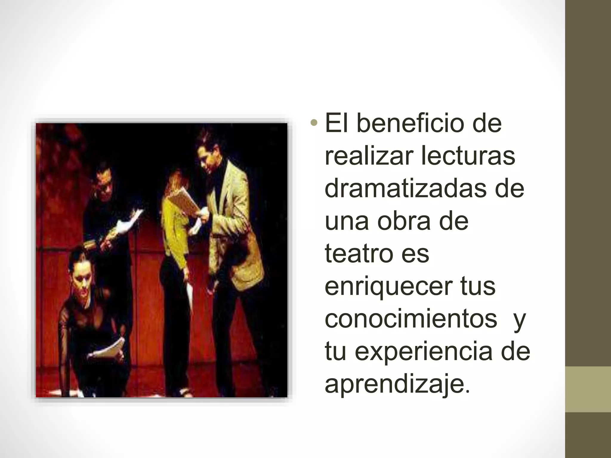 Bloque 4 lectura dramatizada de una obra de teatro | PPT | Descarga ...