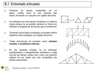 Apuntes y ejemplos de estructuras trianguladas | PPTX