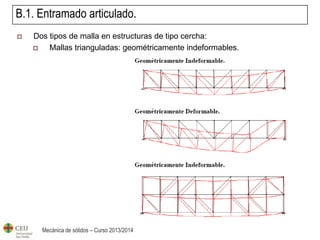 Apuntes y ejemplos de estructuras trianguladas | PPTX