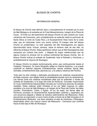 Bloque de chortis | DOCX
