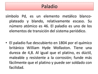 Bloque D de la Tabla Periódica | PPTX