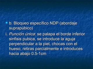 Bloqueo peneano y espinal en pediatria | PPT