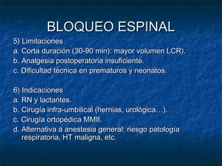 Bloqueo peneano y espinal en pediatria | PPT