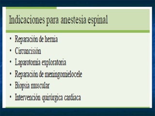 Bloqueo peneano y espinal en pediatria | PPT