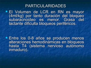 Bloqueo peneano y espinal en pediatria | PPT