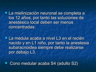 Bloqueo peneano y espinal en pediatria | PPT