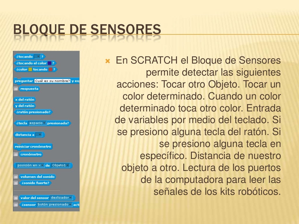 Bloques de programacion scratch