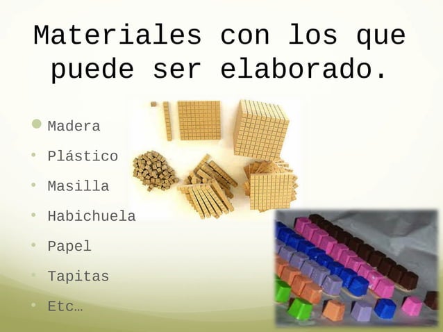 Bloques multibase o base 10 | PPT
