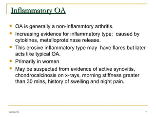 osteoarthritis | PPT