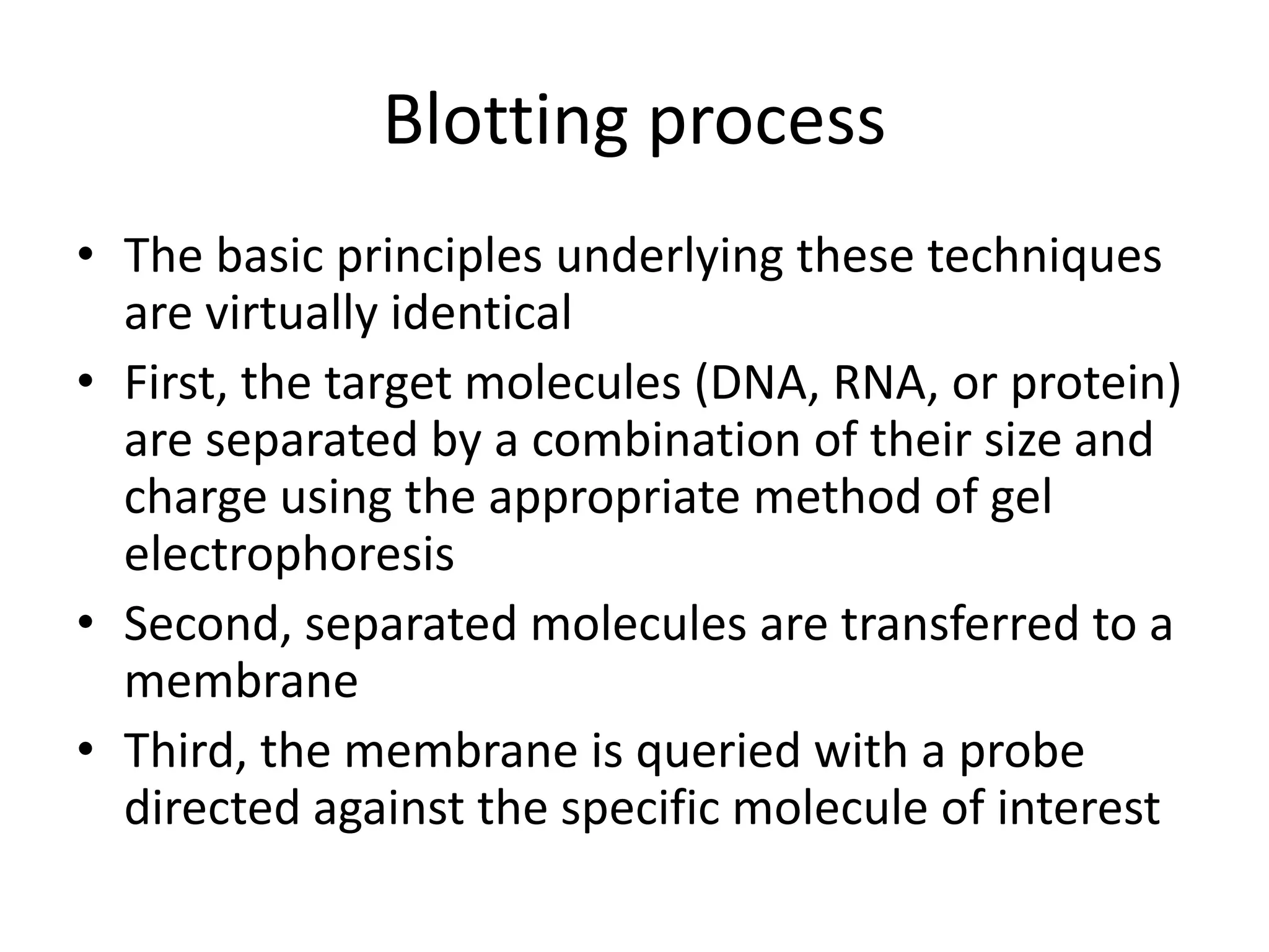 Blotting Technique | PPTX