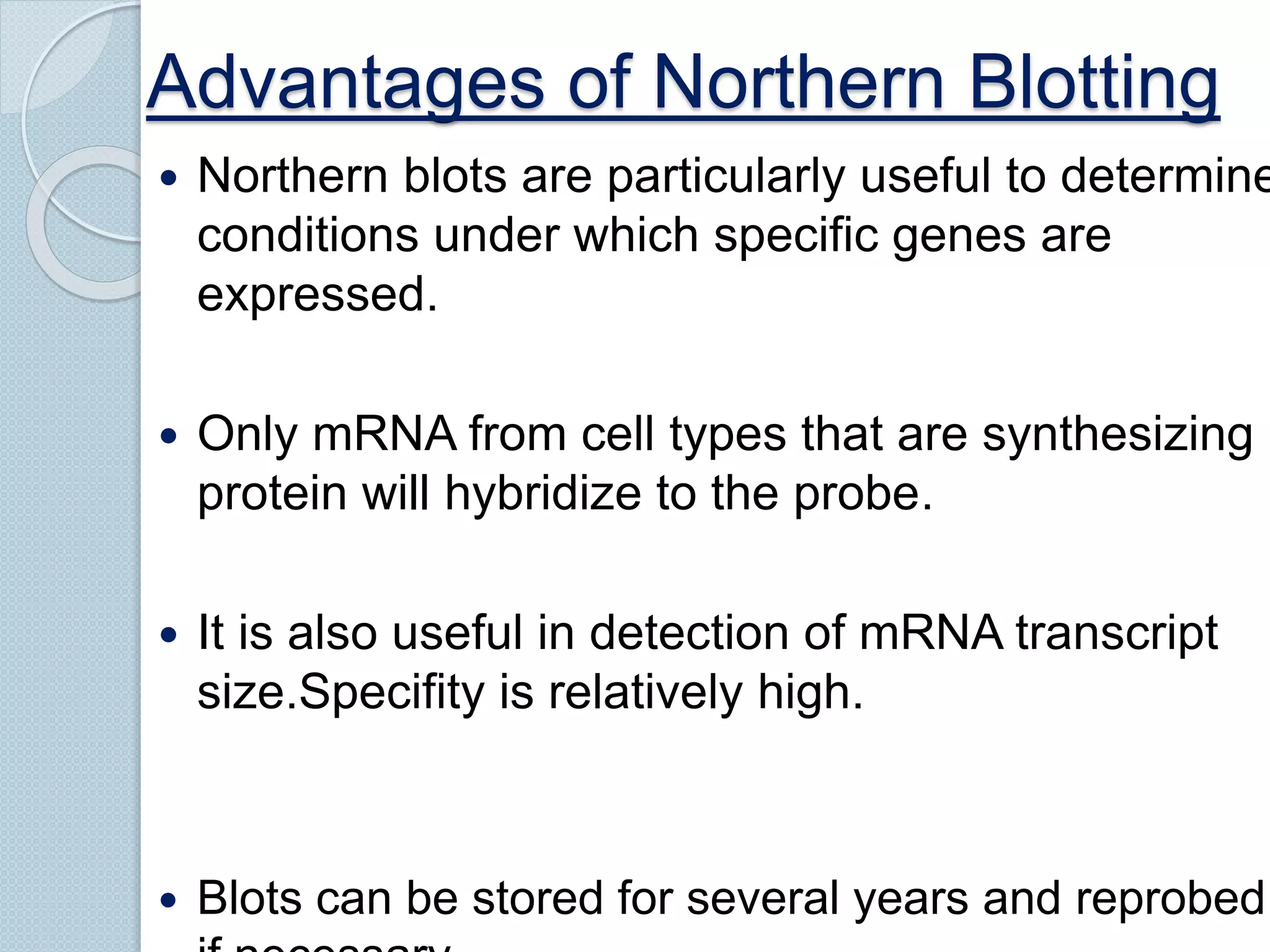 Blotting technique including Southern , Northern and Western blotting ...