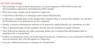 Blotting techniques | PPTX