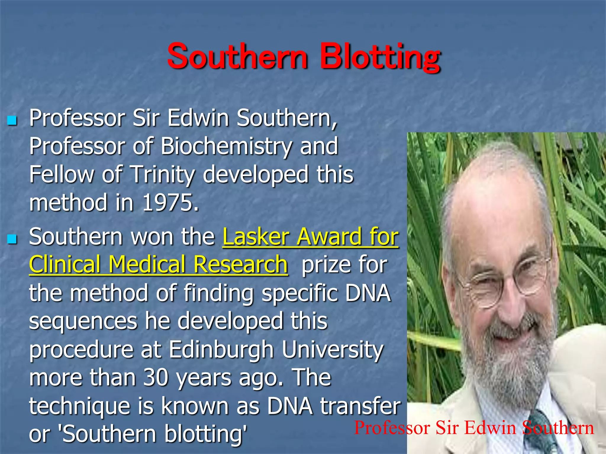 Blotting techniques ppt | PPTX